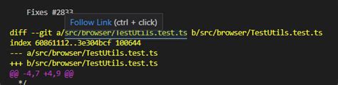Terminal Link Provider Links Dont Support Git Diff Links · Issue