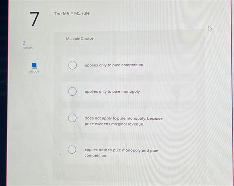 Solved The Mr ﻿mc Rule2multiple Choicepoints ﻿applies