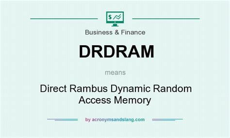 Drdram Direct Rambus Dynamic Random Access Memory In Business
