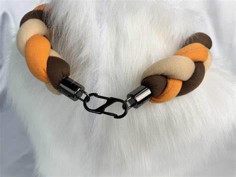Custom Fursuit Collars With Bell Furry Necklace Fursona Choker Cute