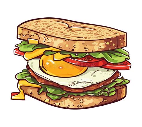 Grilled Beef Burger With Cheddar Cheese And Onion Slice Stock Vector