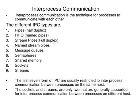 Ppt Interprocess Communication Powerpoint Presentation Free Download Id6368998