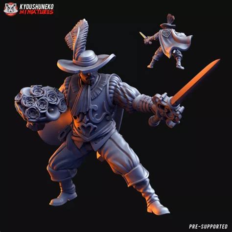Musketier Kyoushuneko Fantasy Rpg Wargames Fechter Duellant Schwert