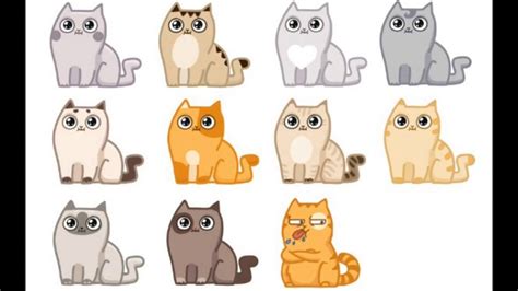 Котики картинки стикеры (48 фото)