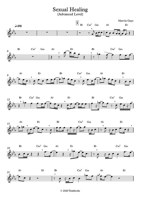 Sexual Healing Advanced Level Marvin Gaye Flute Sheet Music