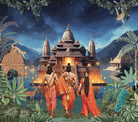 The Story Of Diwali Rama Returns To Ayodhya Behance