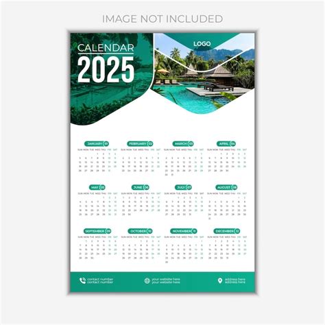 Premium Vector Creative Wall Calendar Design Template