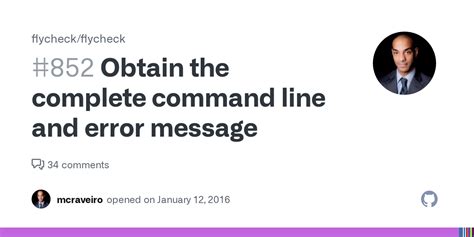 Obtain The Complete Command Line And Error Message Issue Flycheck Flycheck Github