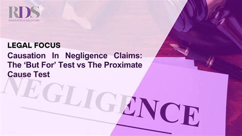 Causation In Negligence Claims The ‘but For Test Vs The Proximate Cause Test