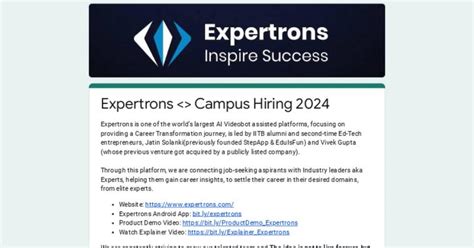 Expertrons Campus Hiring 2024 Krishna Sapariya 196 Comments