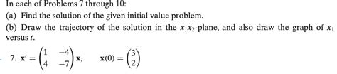 in each of problems 7 ﻿through 10 a ﻿find the