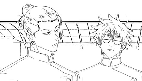 Gojo Satoru Coloring Pages ColoringLib