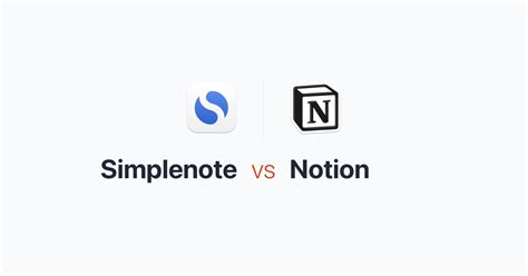 Simplenote Vs Notion