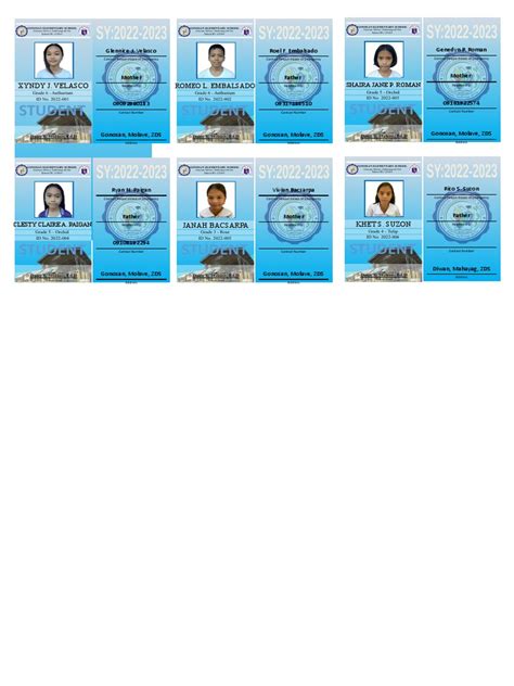 School Id Pdf
