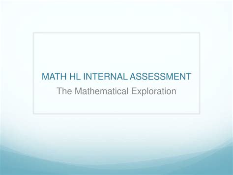 Ppt Math Hl Internal Assessment Powerpoint Presentation Free Download Id 3098861