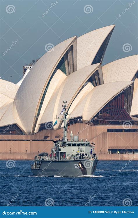 Hmas Gascoyne M 85 Huon Class Minehunter Coastal Vessel Of The Royal