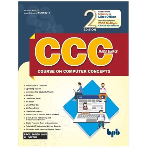 Course On Computer Concepts CCC Made Simple By Satish Jain Nd Edition BPB Publication