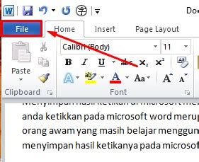 Cara Menyimpan Dokumen Pada Microsoft Word IFaWorldCup