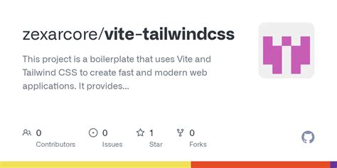Github Zexarcorevite Tailwindcss This Project Is A Boilerplate That