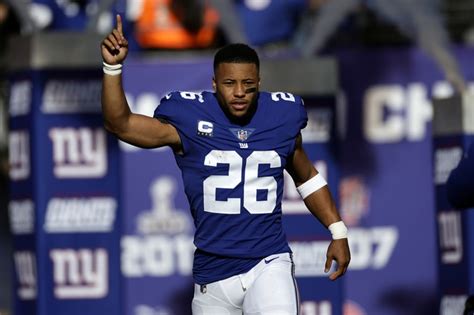 Source Saquon Barkley Giants Settle On 1 Year Deal Worth Up To 11