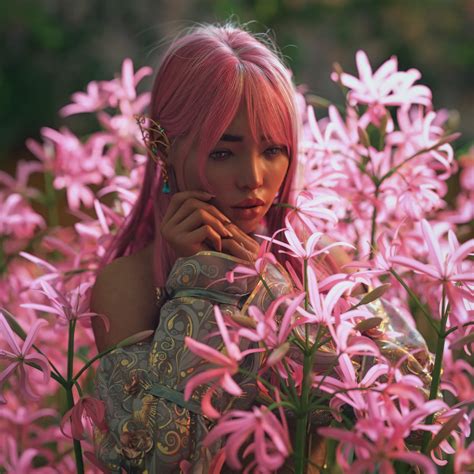 Nerine 3d Render Digital Art By Kadaj777