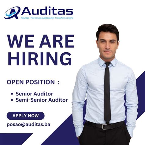 Senior Auditora Auditas Reviziju Porezno Savjetovanje Ključne