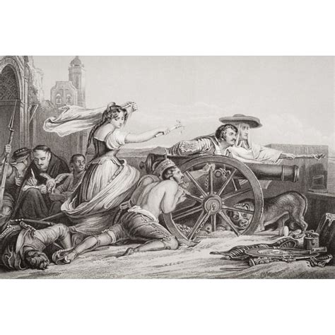 Posterazzi The Defence Of Saragossa 1808 9 Augustina The Maid Of