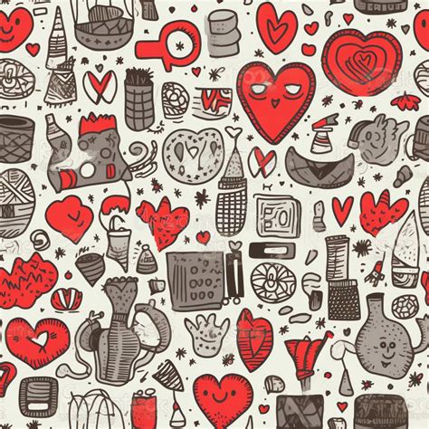 Generative Ai Seamless Hand Drawing Sketch Stock Illustration Illustration Of Wallpaper