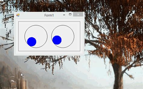 Mouseevent Making Eyeball Look Atfollow Cursor Movement C Stack
