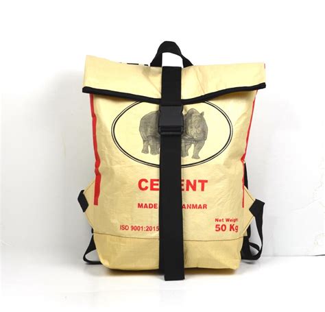 Recycled Backpack Made Of Cement Bags Upcycling Bag Backpack Etsy
