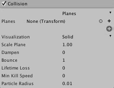 Unity Particle System Modules Shuriken
