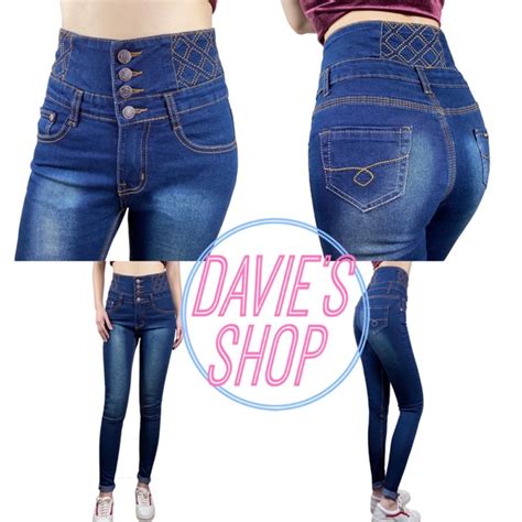 Super Sexy Highwaist Buttons Down Stretchable Denim Jeans Sexy Curvy
