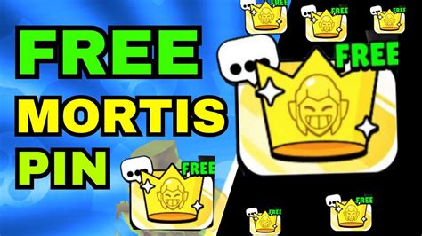 FREE MORTIS GOLD PIN GRAB NOW Brawlstars Mortis YouTube