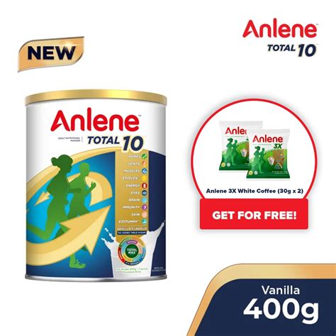 Anlene Total 10 Adult Milk Powder Plain 400g Shopee Philippines