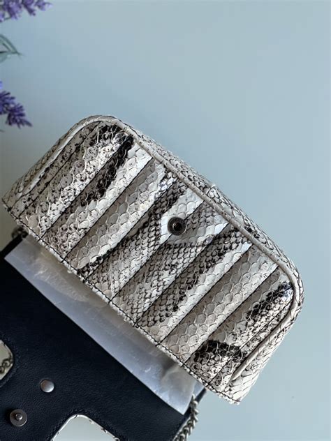 Gucci Gg Marmont Python Super Mini Bag Lvlenka Luxury Consignment