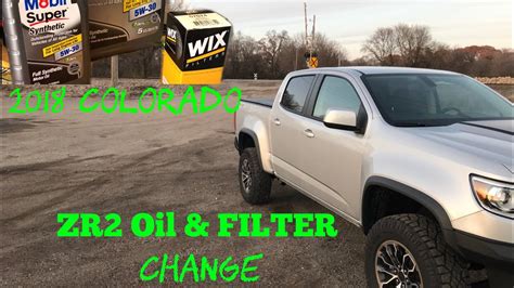 Chevy Colorado Zr V Oil And Filter Change Oil Life