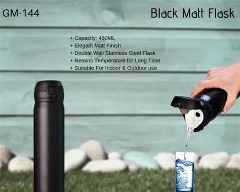 Black Matt Flask For Office Capacity 700 At Rs 225 Unit In New Delhi