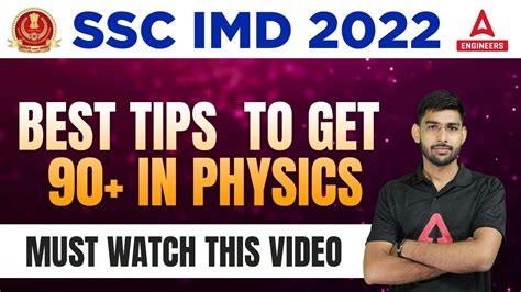 SSC IMD 2022 Best Tips To Get 90 In Physics YouTube