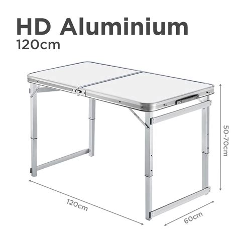 Nest Portable Aluminium Folding Table Outdoor Foldable Table Fold