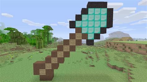 Minecraft Pixel Art Diamond Pickaxe