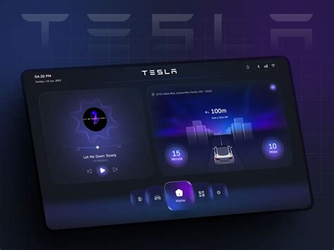 Tesla Ui Refined Modern Aesthetics And Intuitive Flow Behance