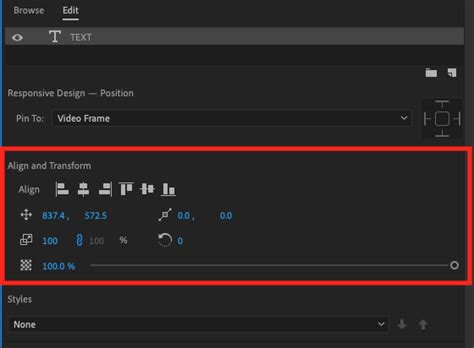 Add Align And Transform To Effect Controls Adobe Community 13943162