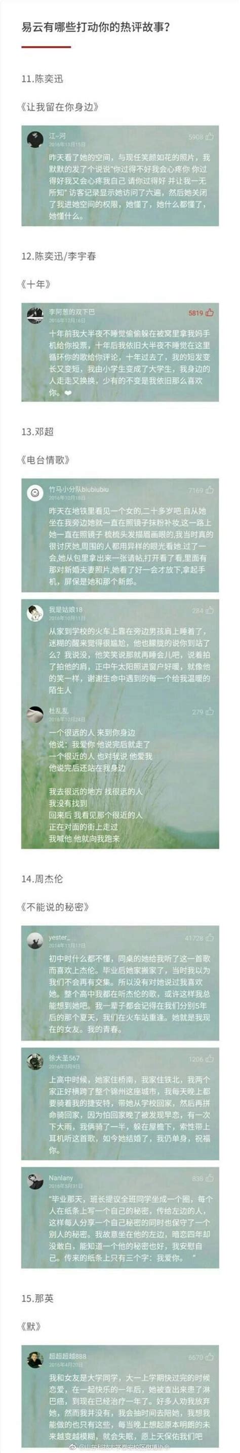 網易雲有哪些打動你的熱評故事（三） 每日頭條