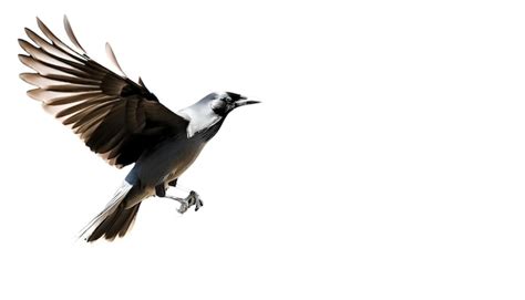 Premium Psd Illustration Of Crow In Flight
