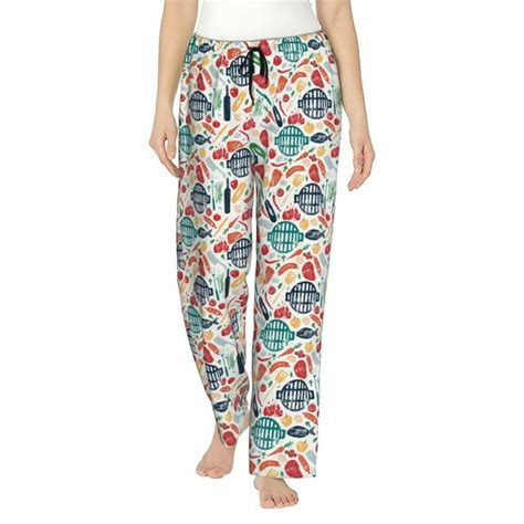 Vsdgher Barbecue Womens Womens Pajama Pants Lounge Wide Leg