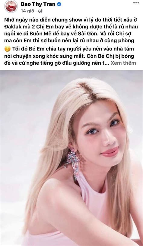 Bảo Thy tiết lộ Luna Đào từng khóc sưng mắt vì chia tay người yêu thức cả đêm để an ủi đàn em