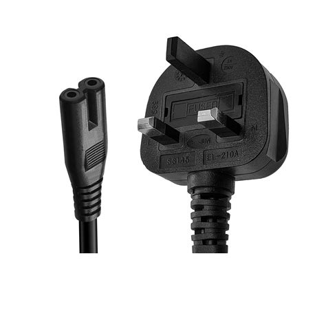 Buy Shafi® 3m Figure 8 Power Lead 2 Pin Iec C7 Universal 3 Pin Uk