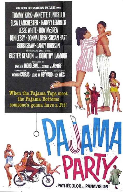 Pajama Party 1964 Authentic Original Annette Funicello Tommy Kirk