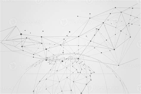 Abstract Connecting Dots Polygonal Background Connection Technology Design 10554935 Stock
