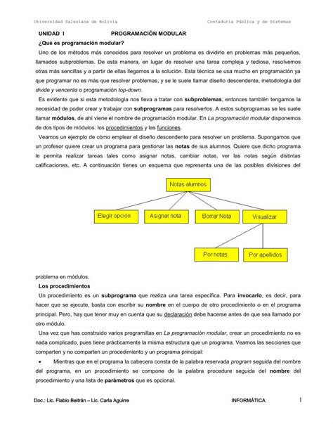 Pdf ¿qué Es Programación Modular